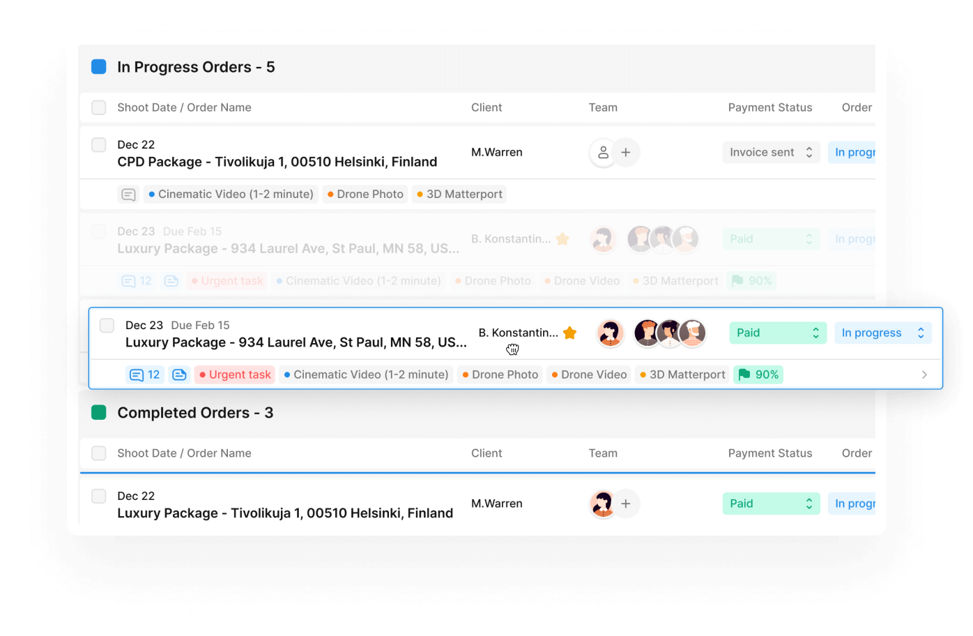 Tonomo | Real Estate Photography CRM Software